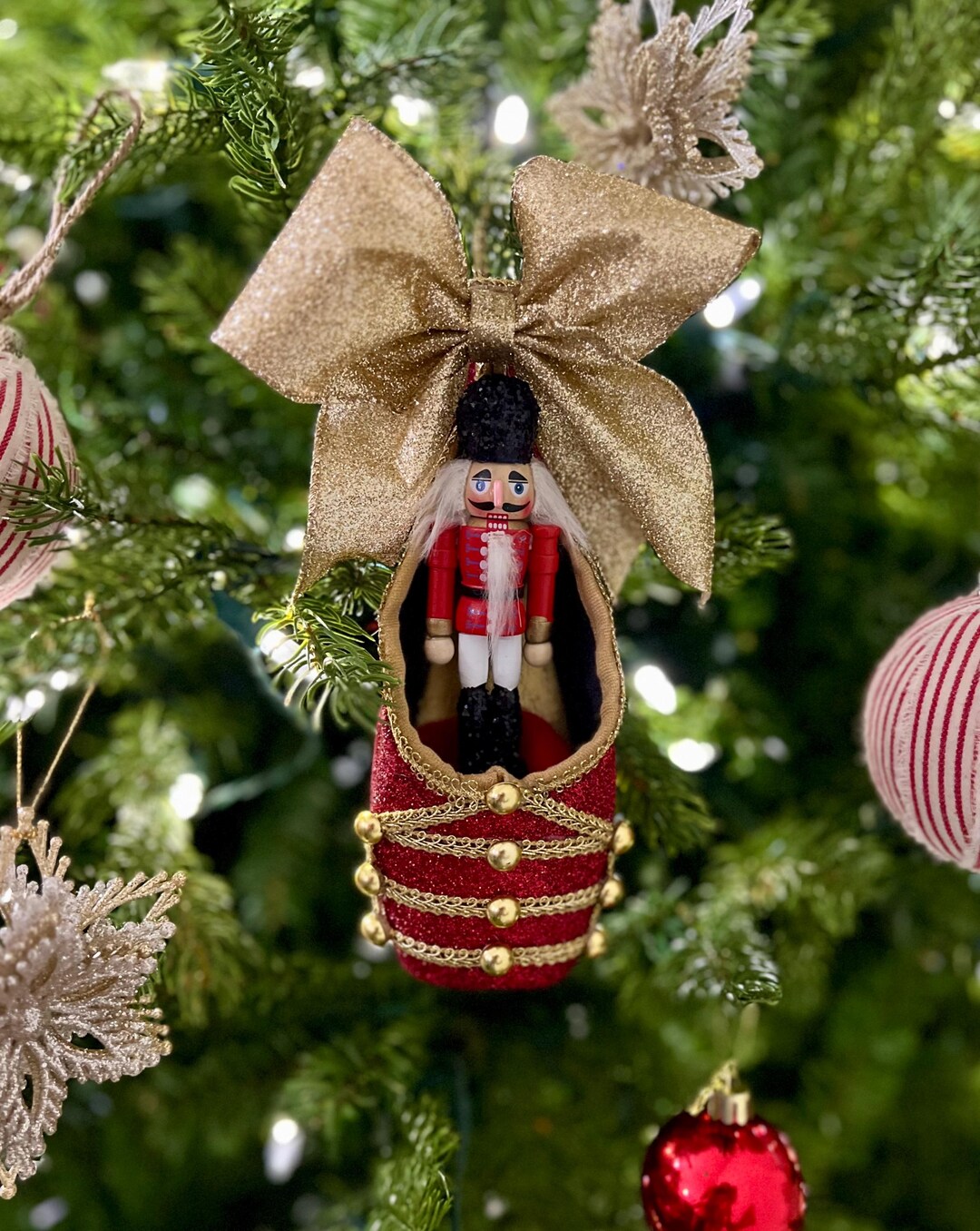 Painted Pointe Shoe-the Nutcracker Toy Soldier - Etsy