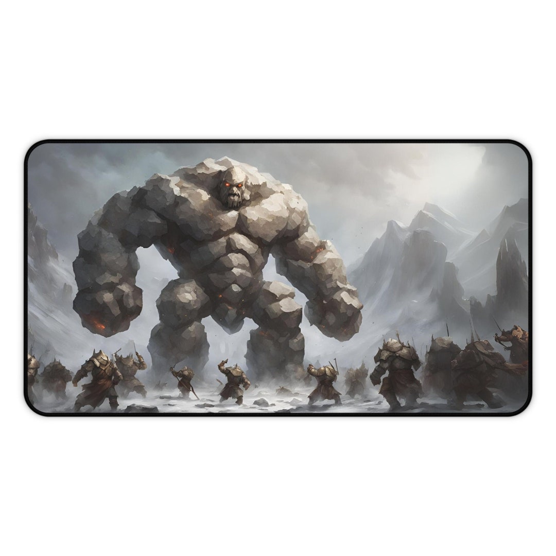 The Stone Golem Deskmat and Mousepad Accessories for MTG Playmat MTG ...
