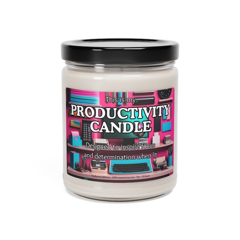 Productivity Office Candle, Motivational Gift, Self Motivation Candle ...