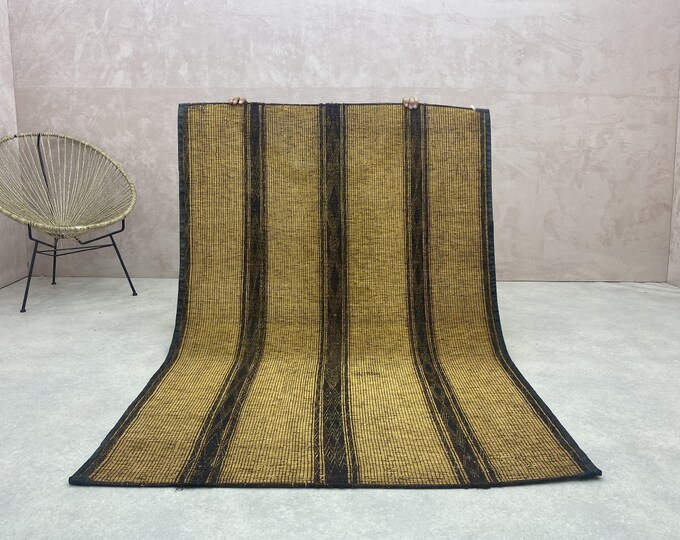 African Tuareg Mat 6.8 X 12 Feet Handmade Mauritanian Rug - Reed Rug ...