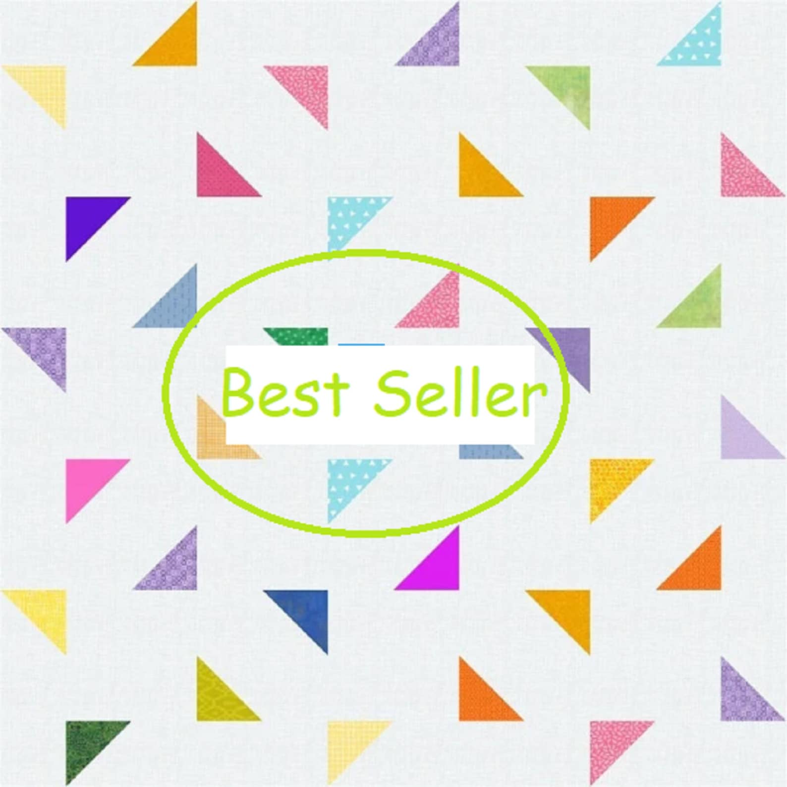 Colorful Triangles Baby Quilt Pattern: Modern Geometric Design (48 ...
