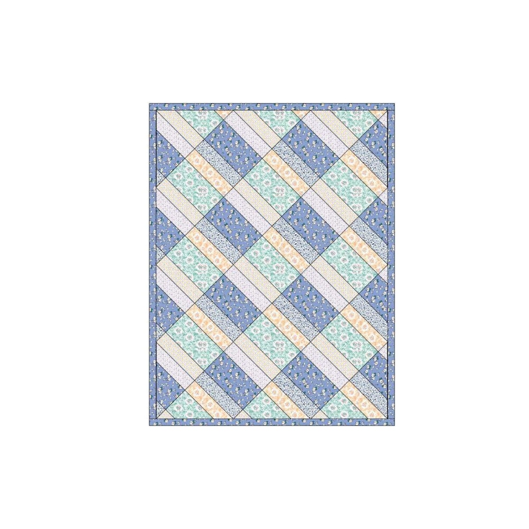 Delightful Blue Baby Quilt Pattern: Beginner Friendly (PDF Download ...