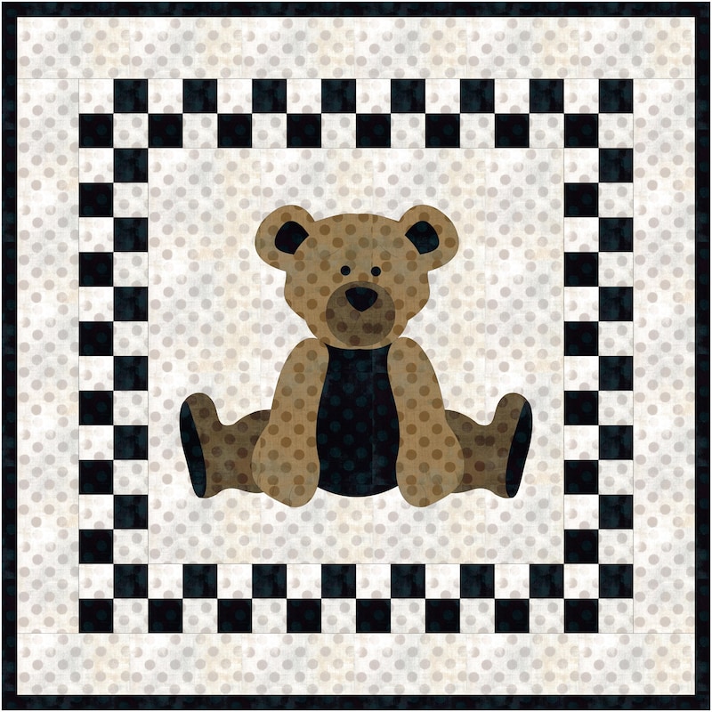 Bear Template for Quilt - Etsy