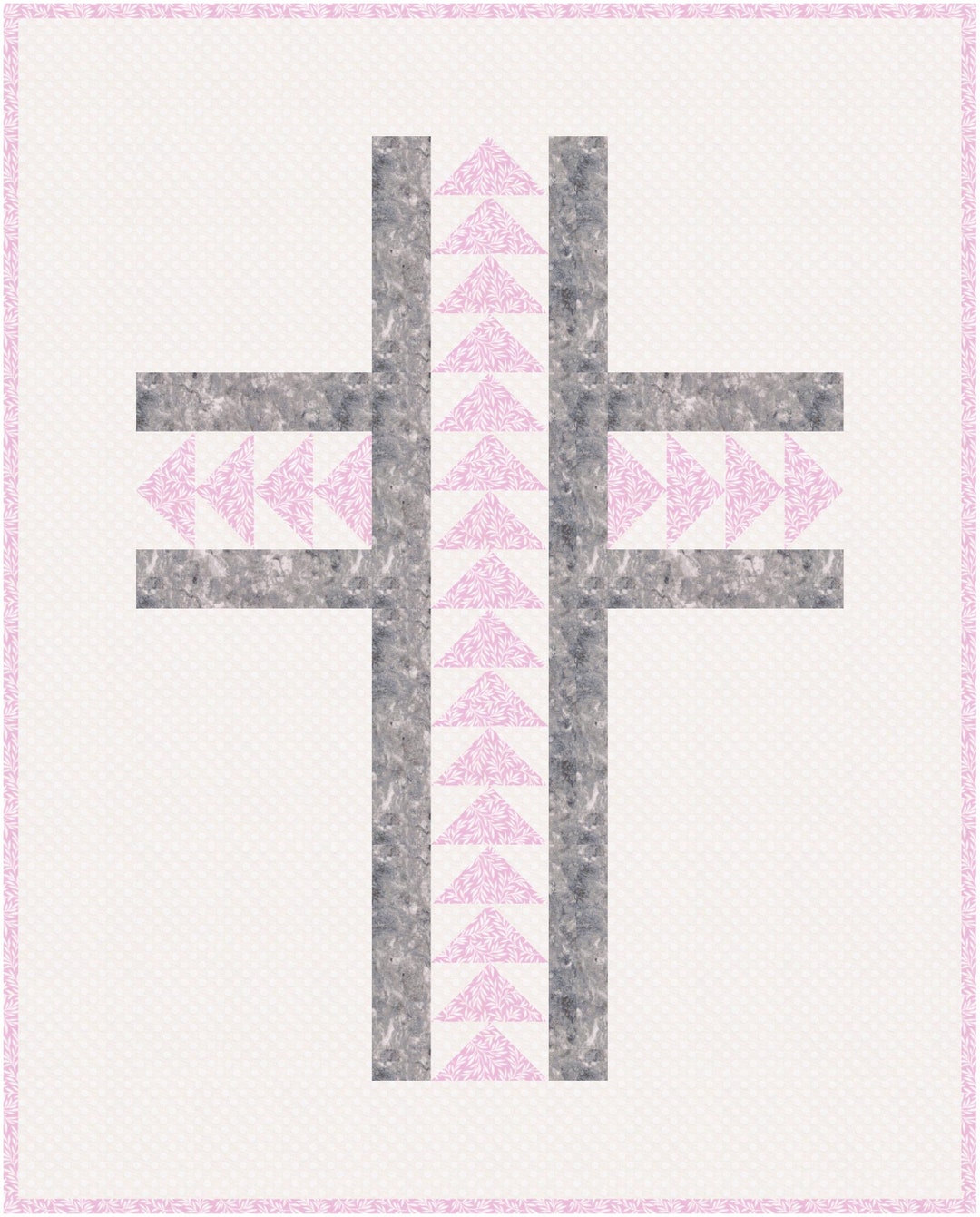 Cross of Comfort Quilt Pattern: Christian Decor 8 1/2" X 10 1/2" Small ...