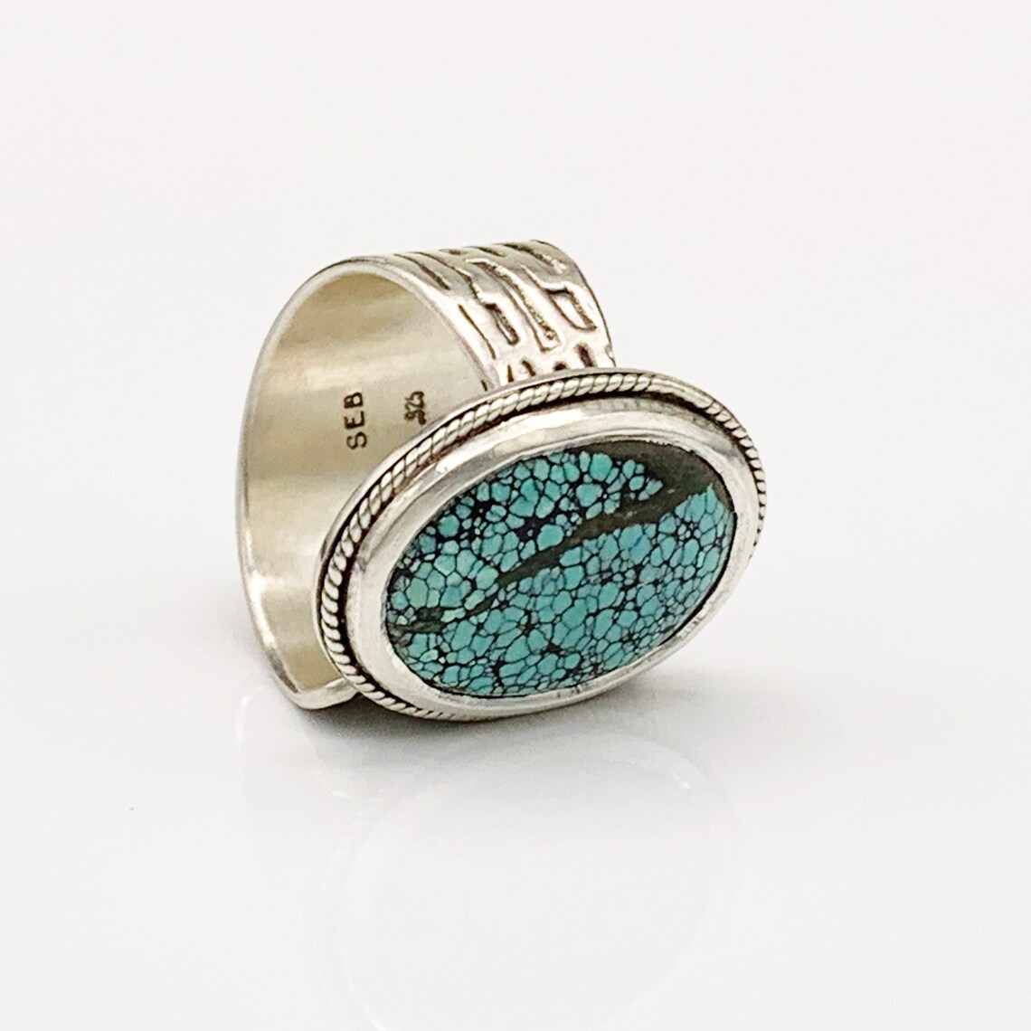 Turquoise Wrap Band Ring | Etsy