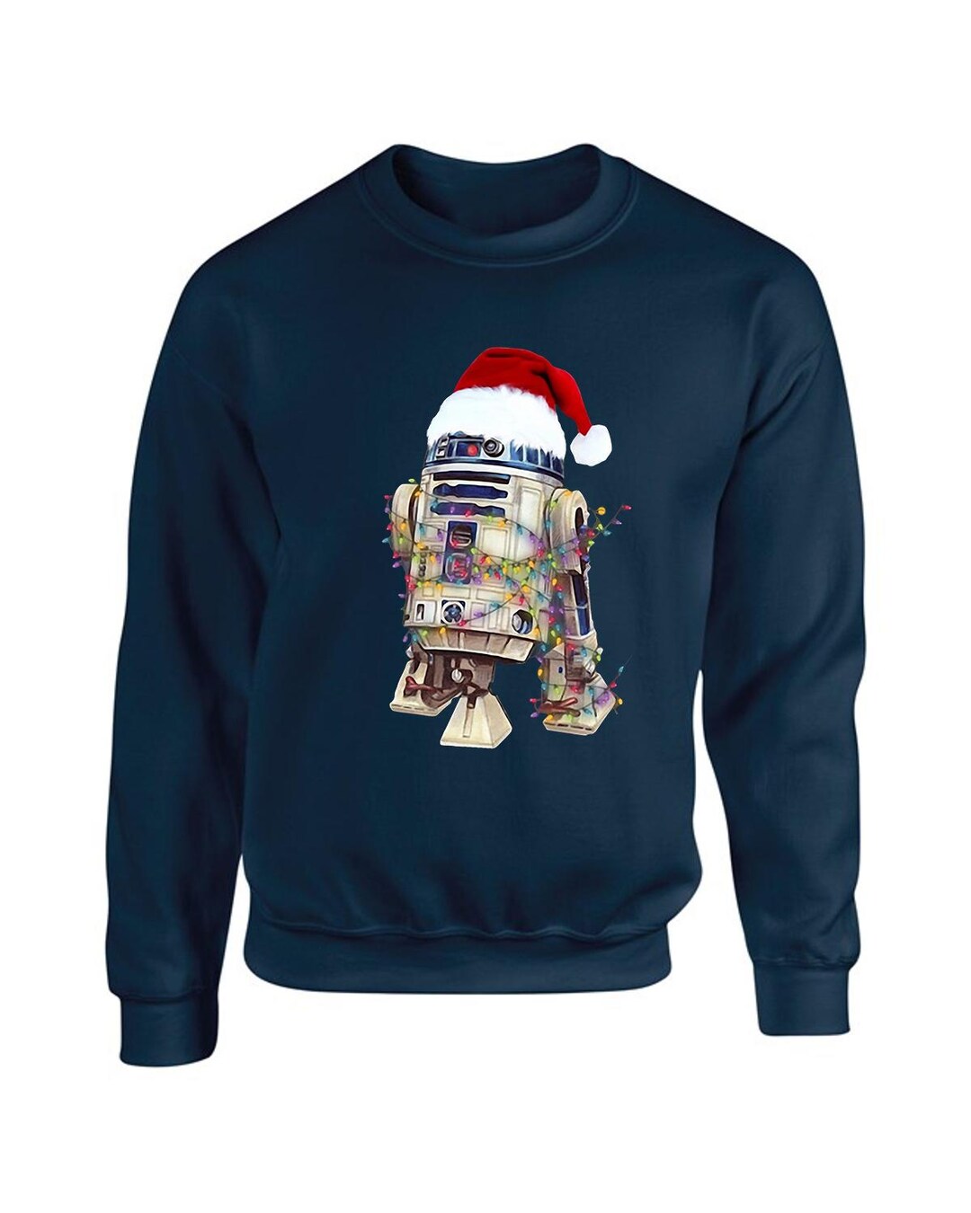R2D2 Star Wars Christmas Lights Holiday Sweatshirt, Droid Christmas ...