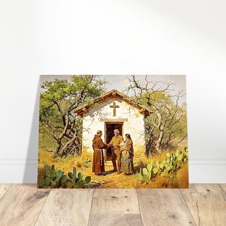 Franciscan Mission Chapel Fine Art Print - South Texas Heritage - Etsy
