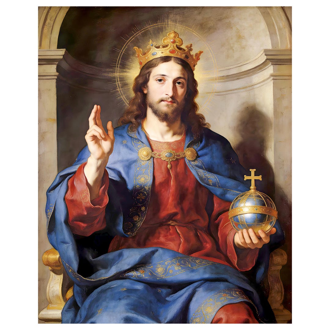 Christus Rex Giclée Print - Baroque Christ the King Sacred Art - Etsy