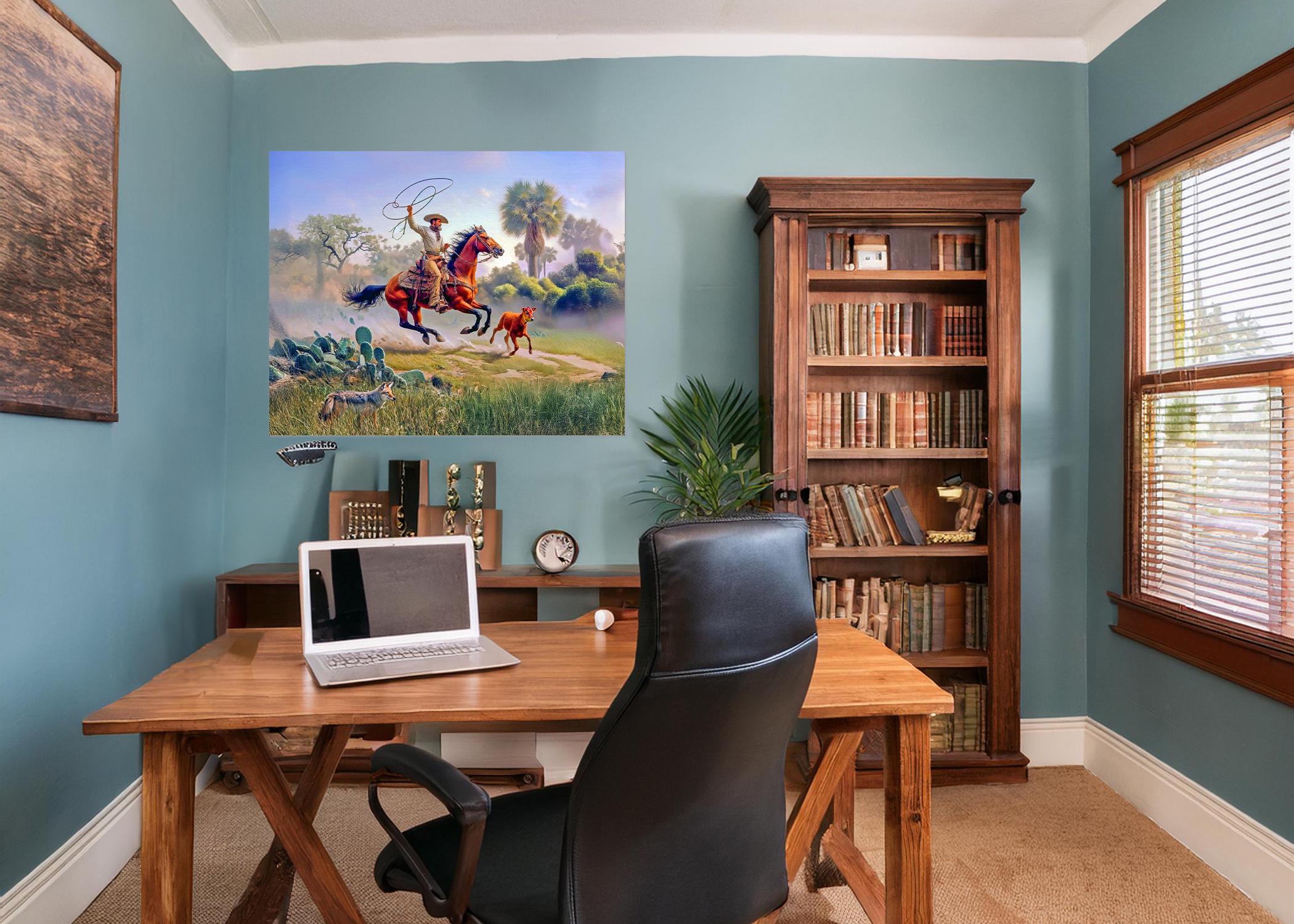 19th Century Vaquero Print South Texas Scenic Illustration - Etsy