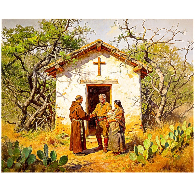 Franciscan Ranch Chapel Mission Fine Art Print – South Texas Catholic ...