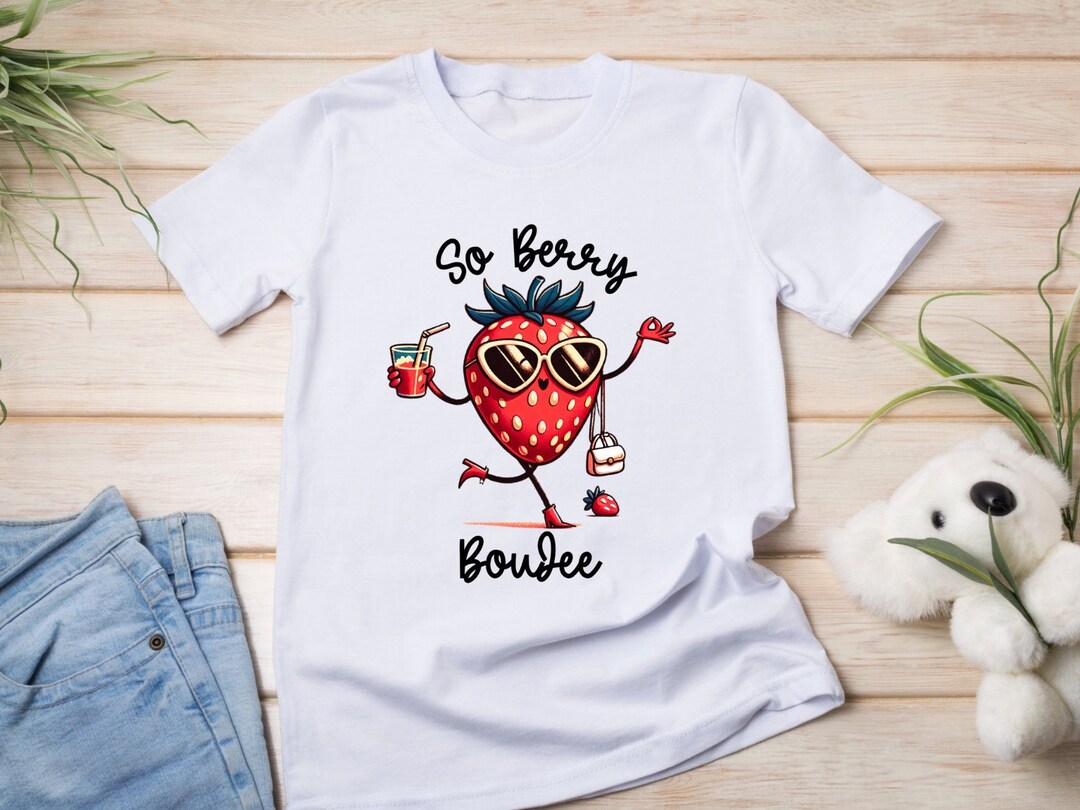 Strawberry Shirt, so Berry Boujee, Fruit Tee, Farm Fruit Shirt ...