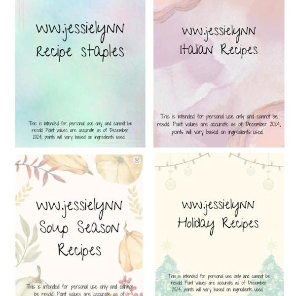 Cook Book Seasons - Etsy