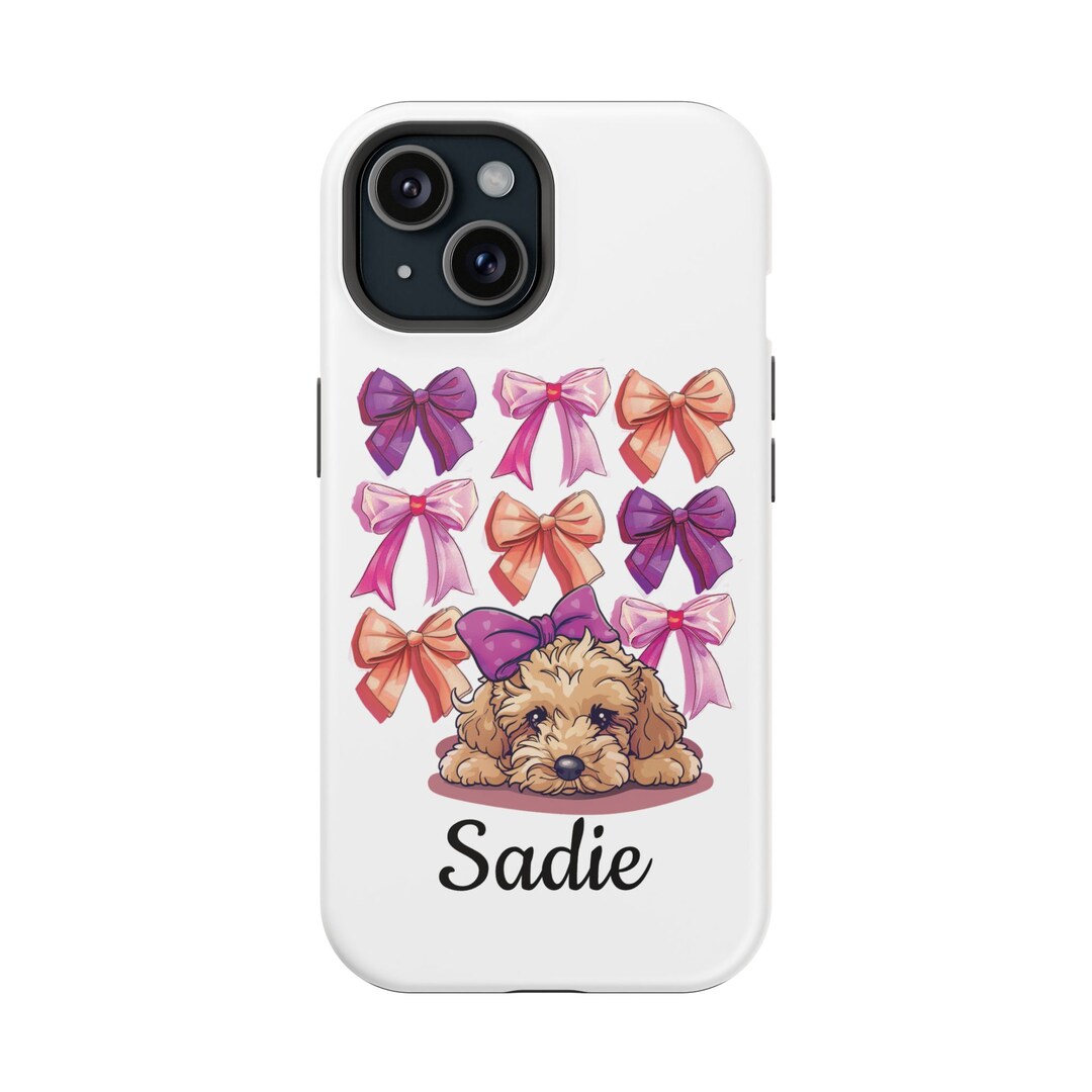 Adorable Customizable Doodle Puppy Dog Phone Impact-resistant Cases ...