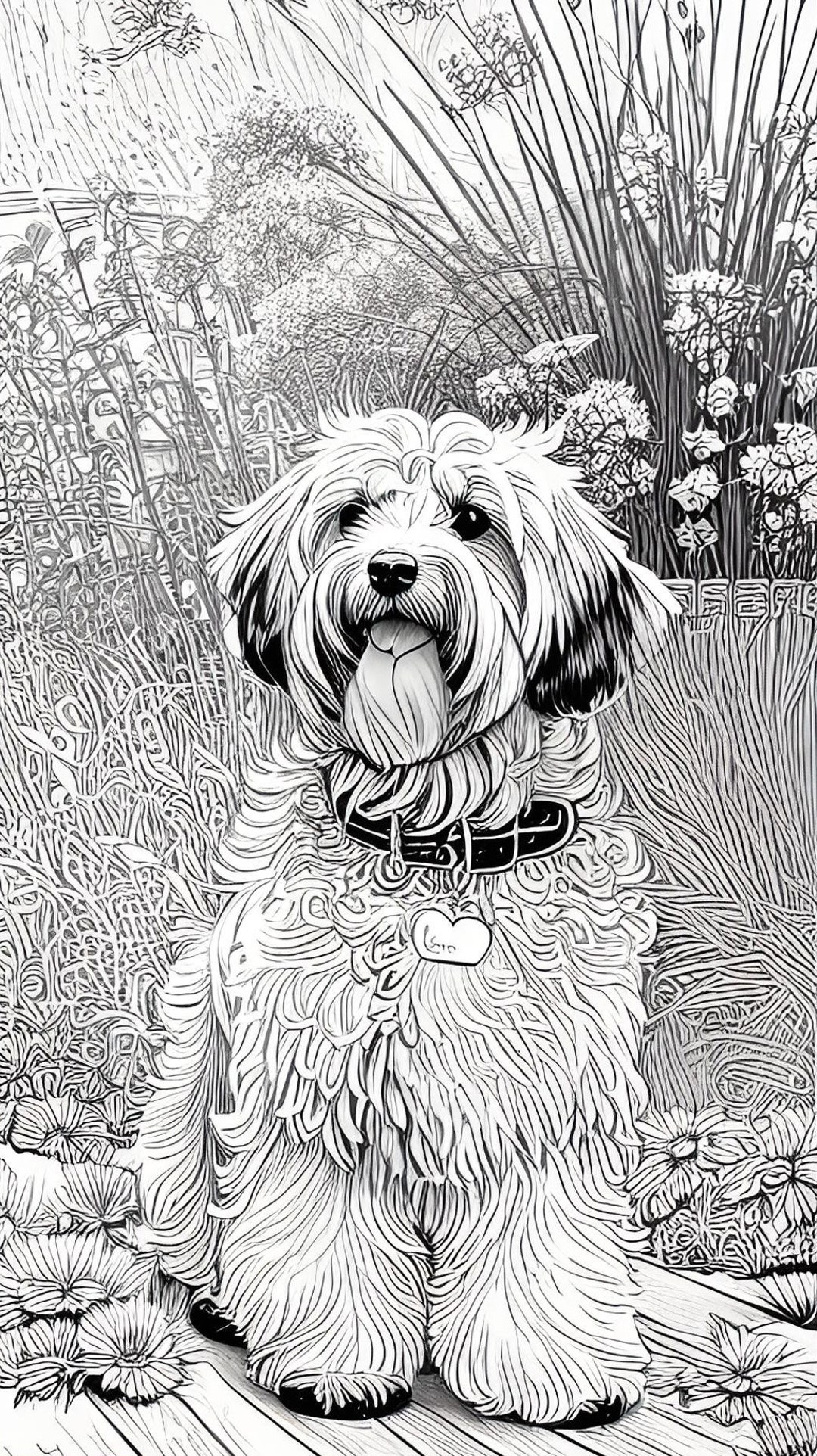 Complex Dog Coloring Book: Fluffy Puppy Breeds (digital Prints) - Etsy