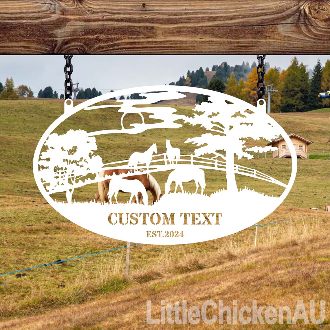 Personalized Farmhouse Metal Sign, Custom Farm Metal Sign, Animal Farm ...