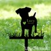 Jack Russell Memorial Stake Sign Custom, Pet Loss Gift,pet Grave ...