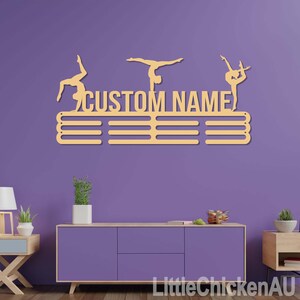 Girl Gymnastics Medal Hanger, Gymnastics Gift,gymnast Medal Holder ...