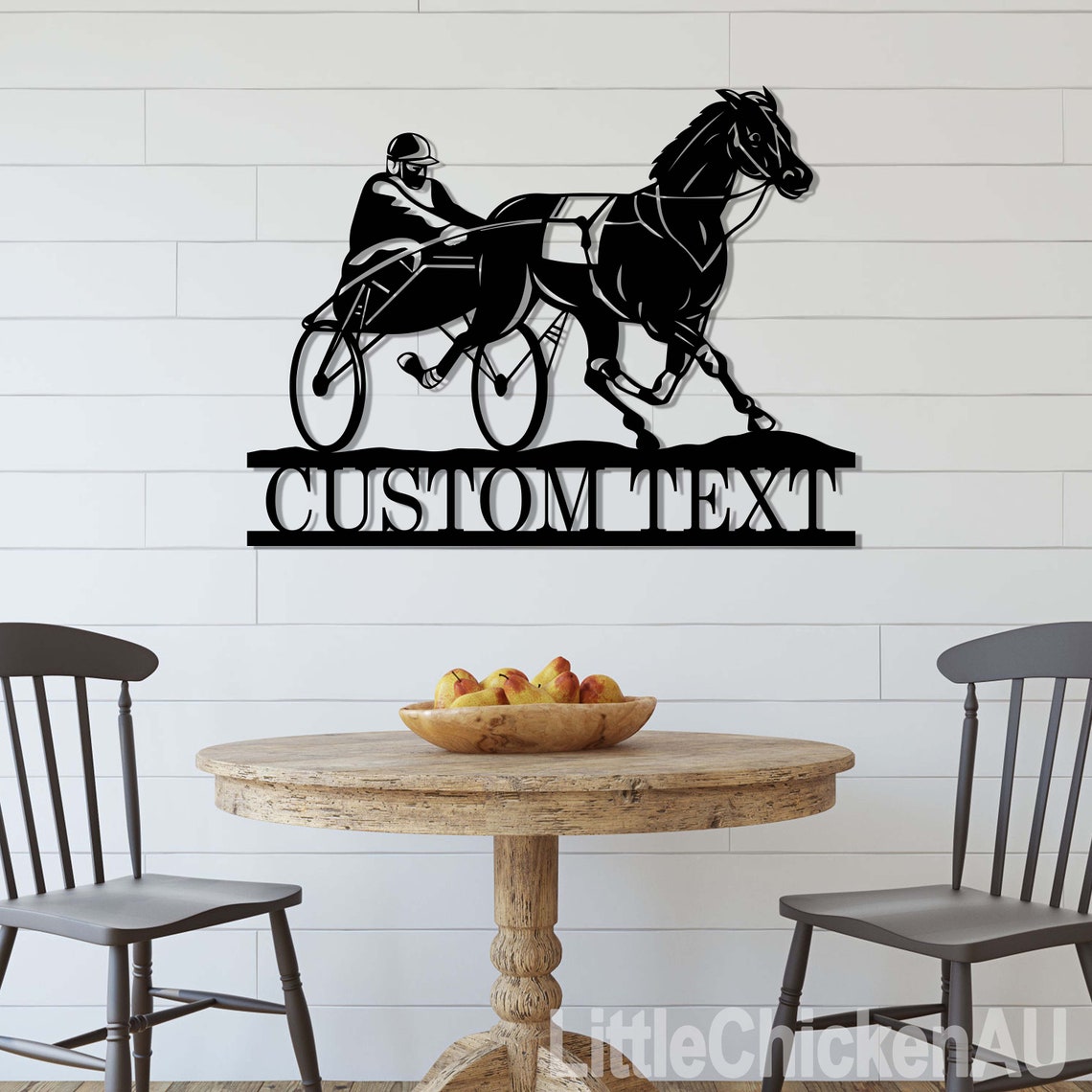 Harness Racing Metal Sign, Custom Harness Racing Metal Sign, Equestrian ...