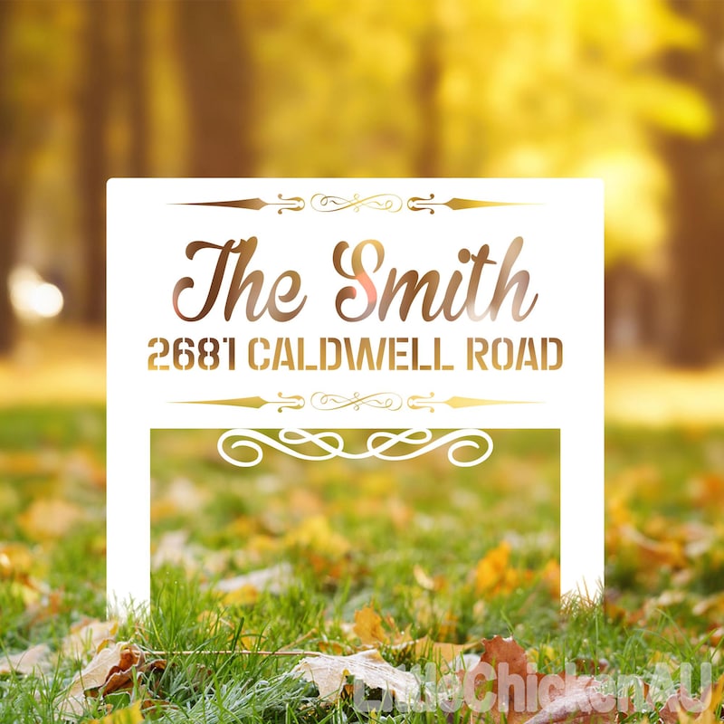 Address Sign for Yard - Etsy