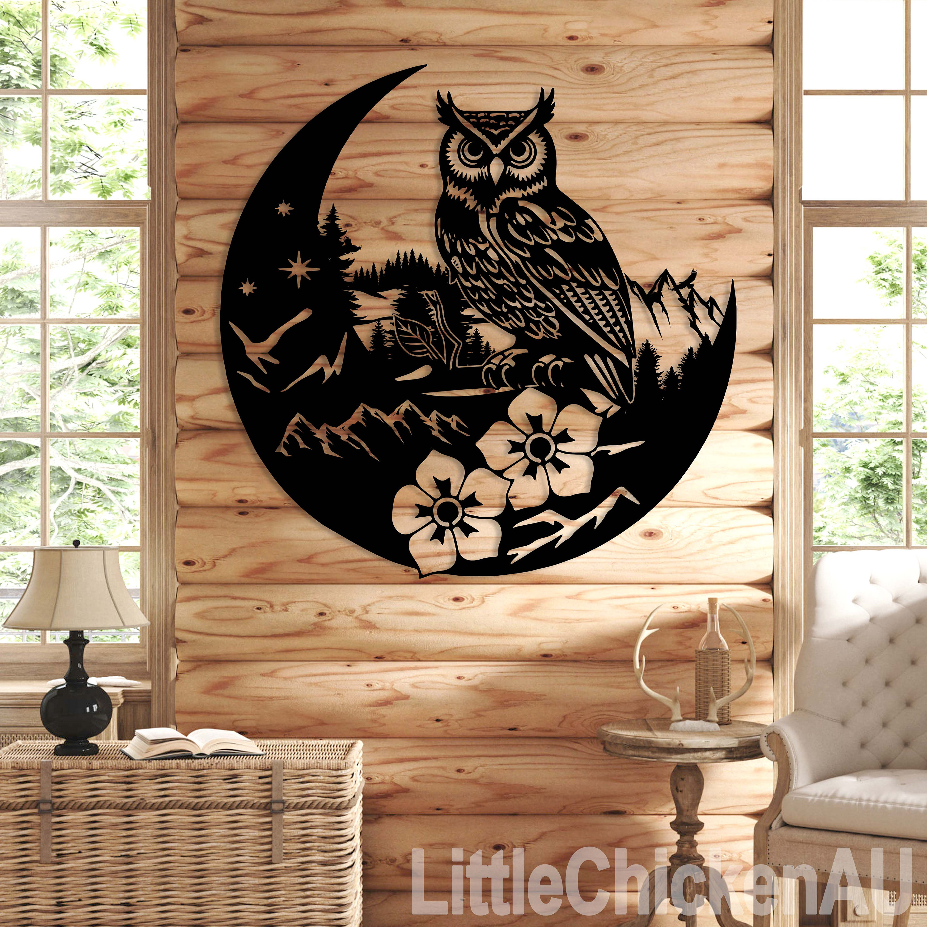 Owl Metal Sign, Owl Lover Sign, Metal Owl Sign,owl Gift Sign, Owl Metal ...