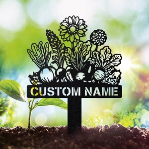 Custom Vegetable Plot Markers Stake, Vegetable Garden Signs, Custom ...