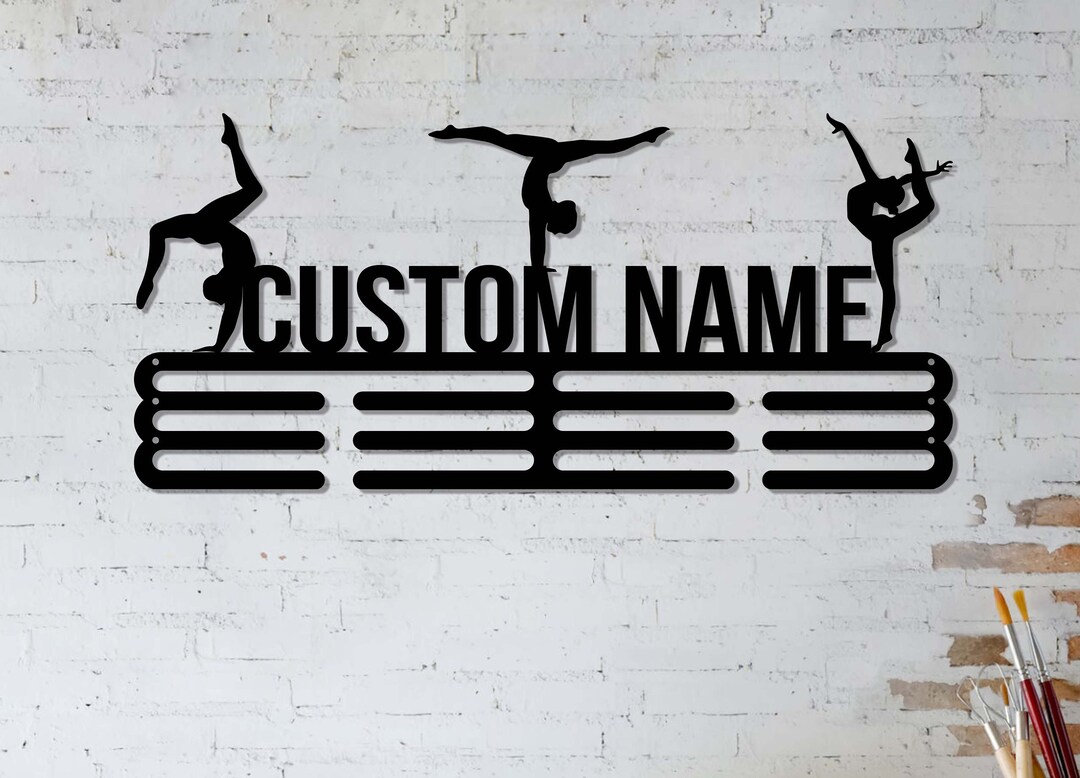 Girl Gymnastics Medal Hanger, Gymnastics Gift,gymnast Medal Holder ...