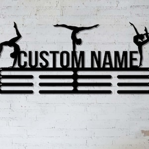 Girl Gymnastics Medal Hanger, Gymnastics Gift,gymnast Medal Holder ...
