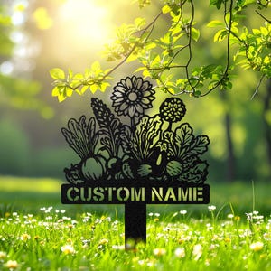 Custom Vegetable Plot Markers Stake, Vegetable Garden Signs, Custom ...