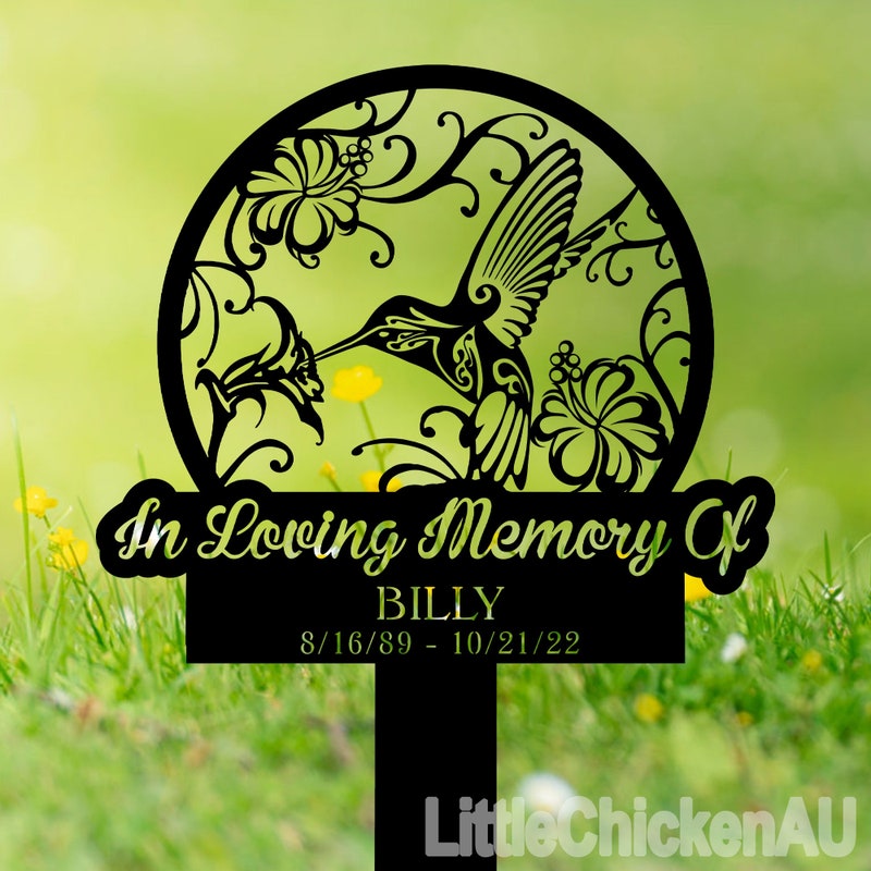 Hummingbird Memorial - Etsy