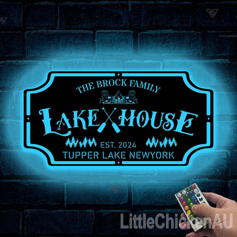 Custom Lake House Sign - Etsy