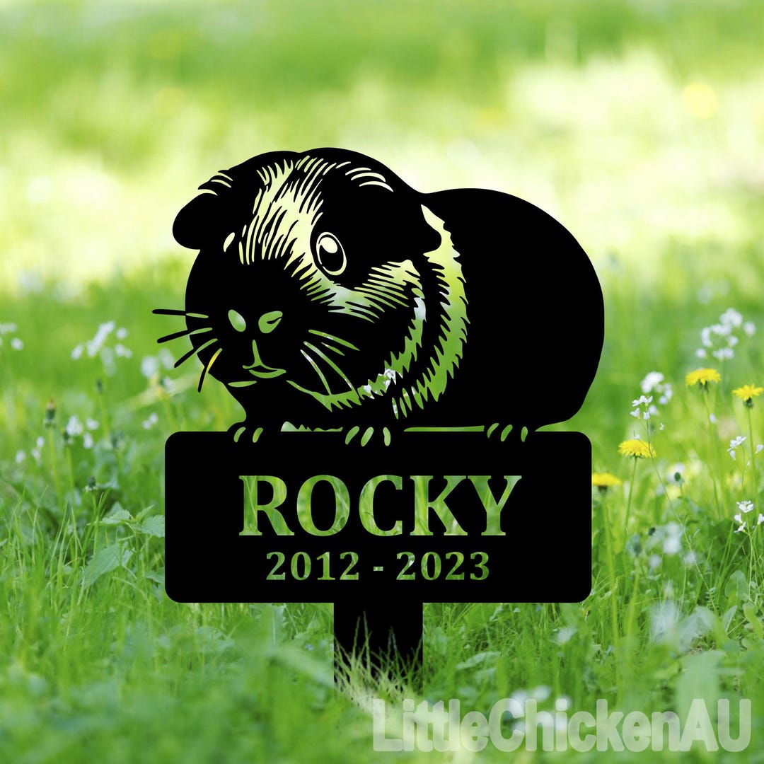 Personalized Guinea Pig Memorial Stake,guinea Pig Loss Sympathy Gift ...