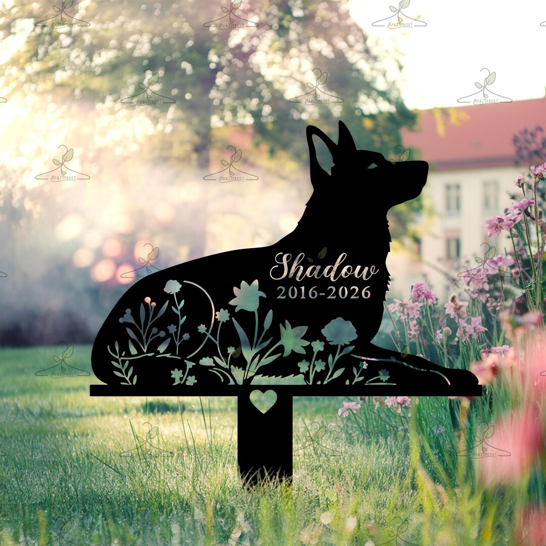 Custom Dog Memorial Metal Stake, Personalized Pet Garden Decoration - Etsy