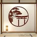 Japanese Metal Art Tori Gate Art Bonsai Tree Metal Wall Art Japanese ...