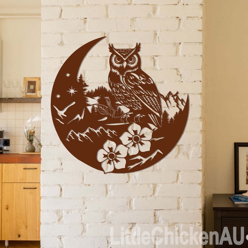 Owl Metal Sign, Owl Lover Sign, Metal Owl Sign,owl Gift Sign, Owl Metal ...