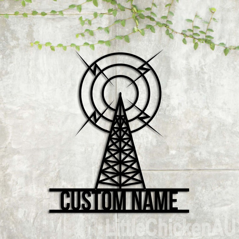 Ham Radio Metal Wall Art LED Light Custom, Personalized Amateur Radio ...