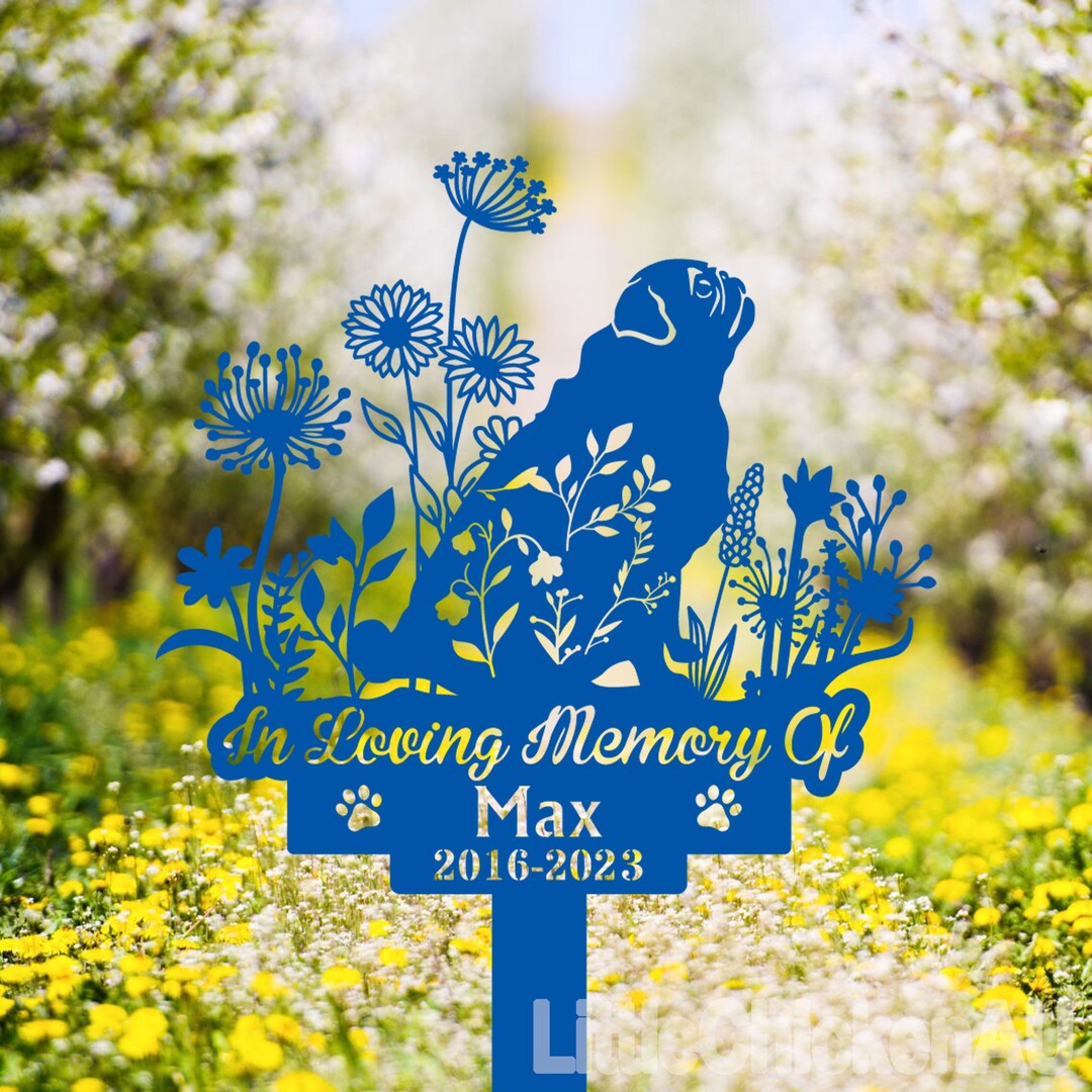 Custom Pugs Dog Memorial Stake, Pugs Stake, Pugs Lover, Metal Stake ...