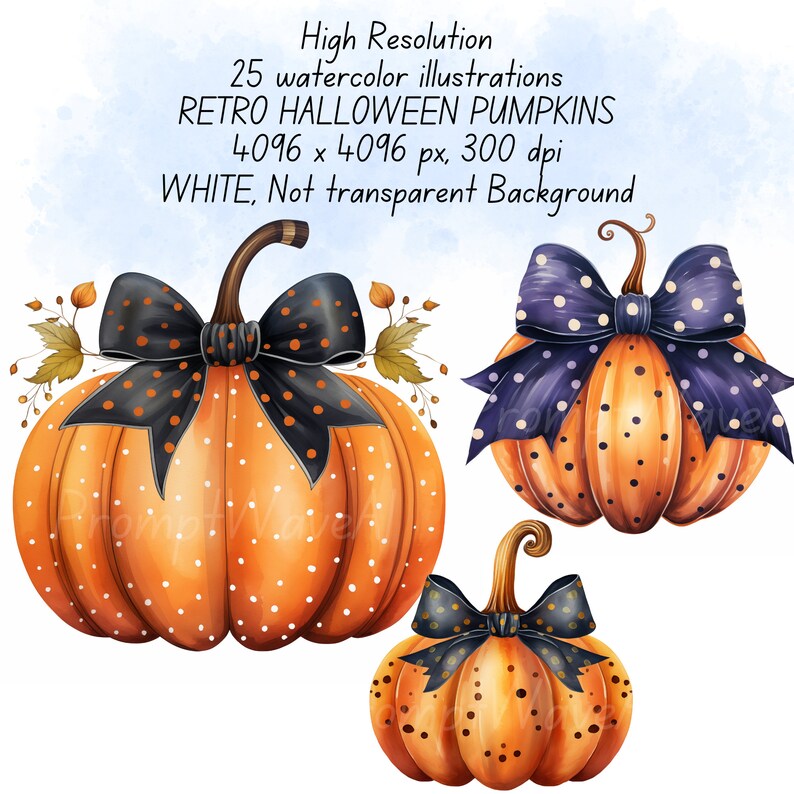 Halloween Pumpkin Png, Watercolor Fall Clipart, Halloween Pumpkins ...