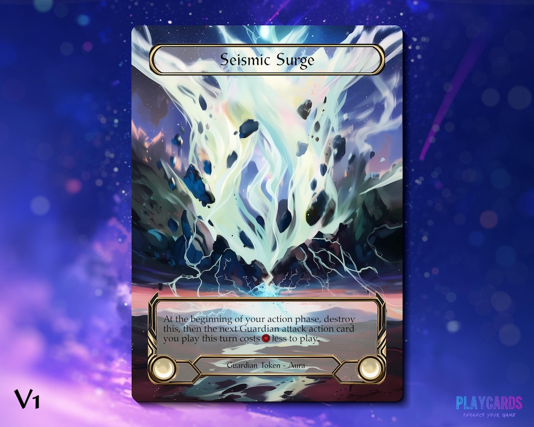 Seismic Surge - Token Alter - Proxies - Flesh and Blood - Etsy