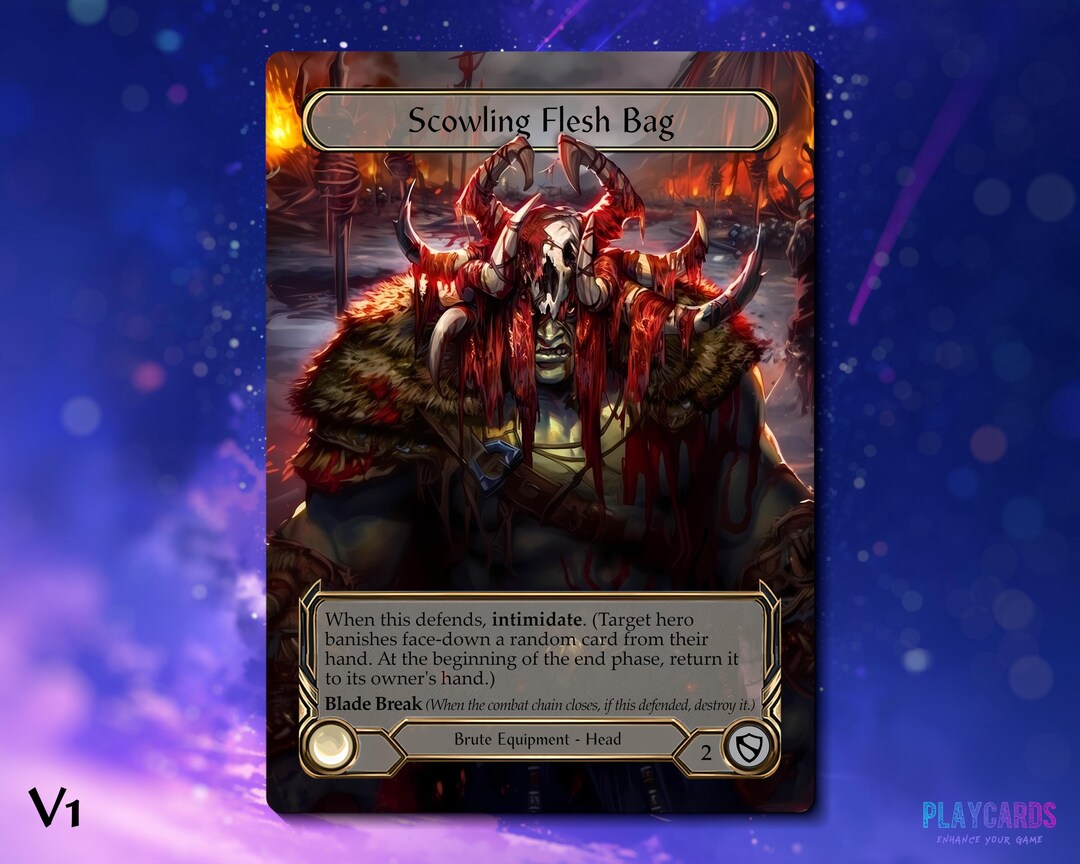 Scowling Flesh Bag - Equipment Alter - Proxies - Flesh and Blood - Etsy