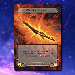 Obsidian Fire Vein - Weapon Alter - Proxies - Flesh and Blood - Etsy