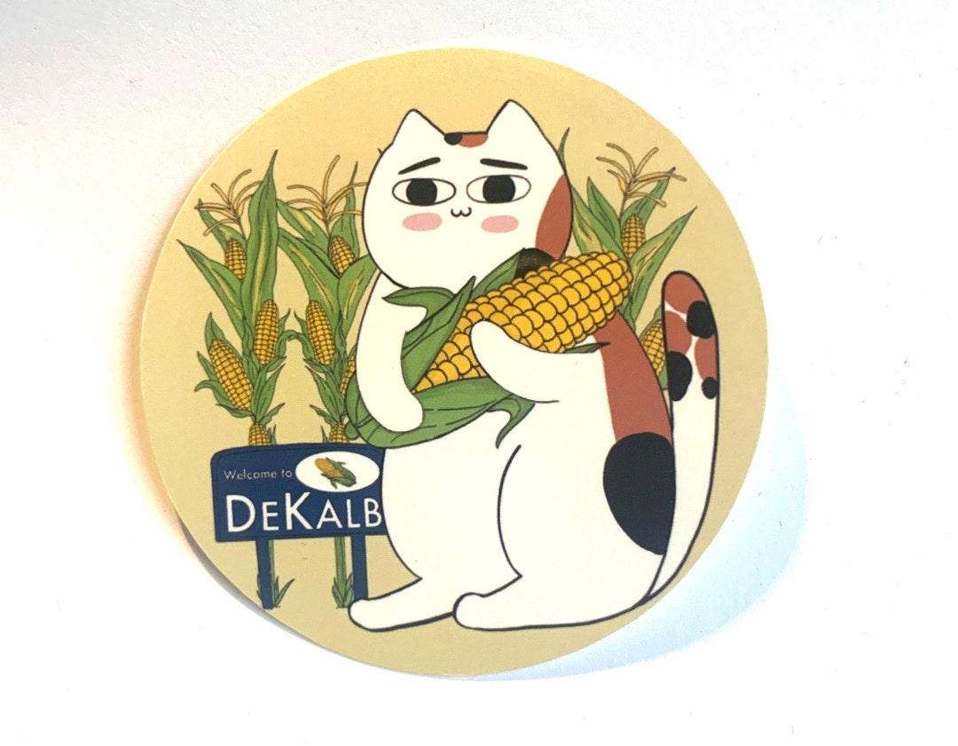 Calico Cat Dekalb Corn Sticker - Etsy
