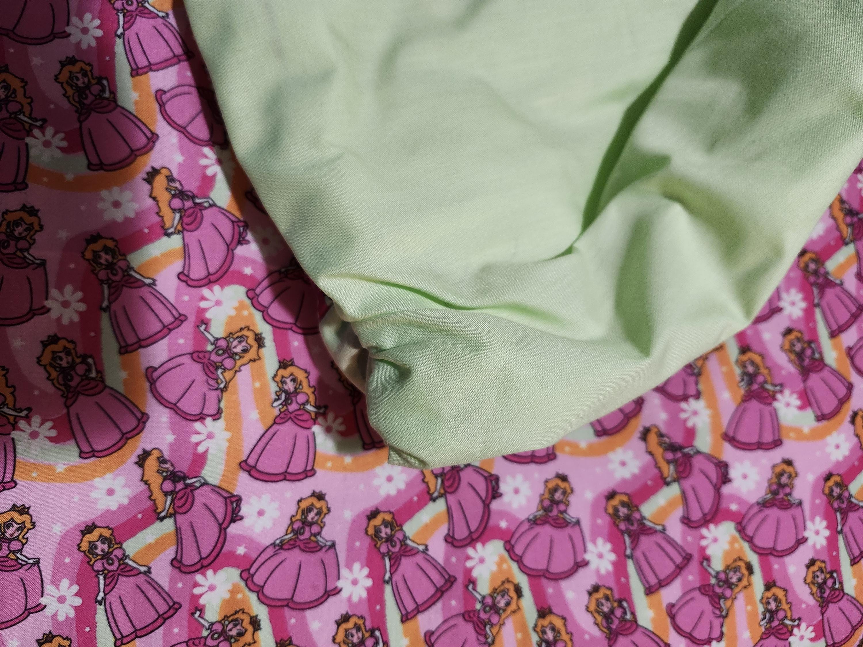 Princess Peach Comforter Style Blanket and Matching Pillow Case Set - Etsy