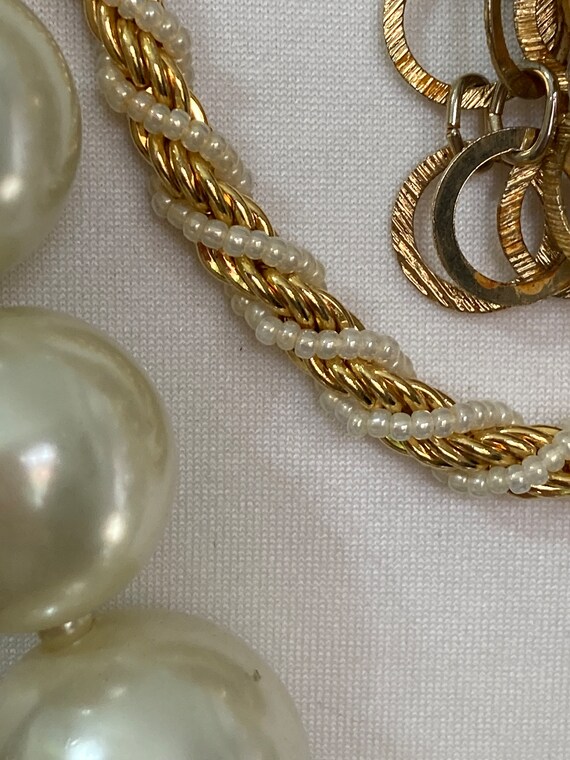 5/Stacked Necklaces/Pearls & Gold /Boho Necklace/ Lay… - Gem