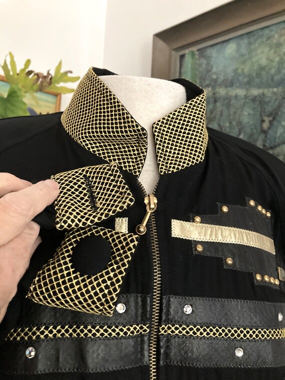 80s, Applique Jacket, Avant Garde Jacket, Size L, Stu… - Gem