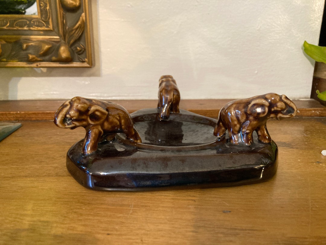 Made in Occupied Japan / ELEPHANTS/ Dish / Mid Mod Ceramic - Etsy