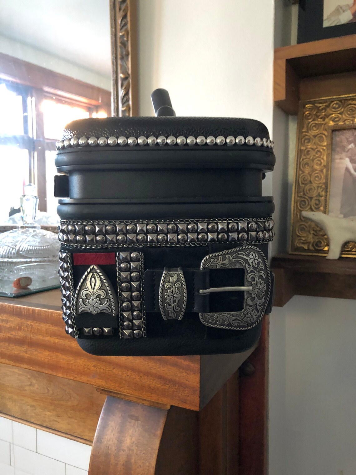 Train Case With Key//charro Style//know WHERE Fast//hand | Etsy