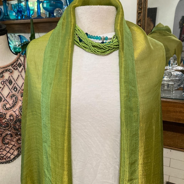 Chartreuse Scarf - Etsy