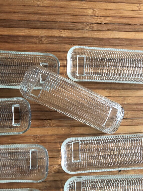 Collectible Glass 8Vintage Corn on the Cob HoldersGlass Corn on the Cob ...