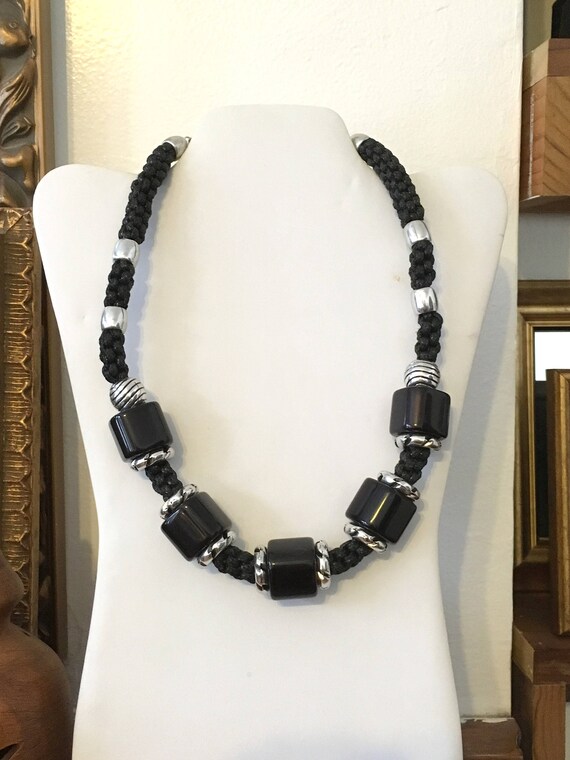 Vintage lucite black - Gem