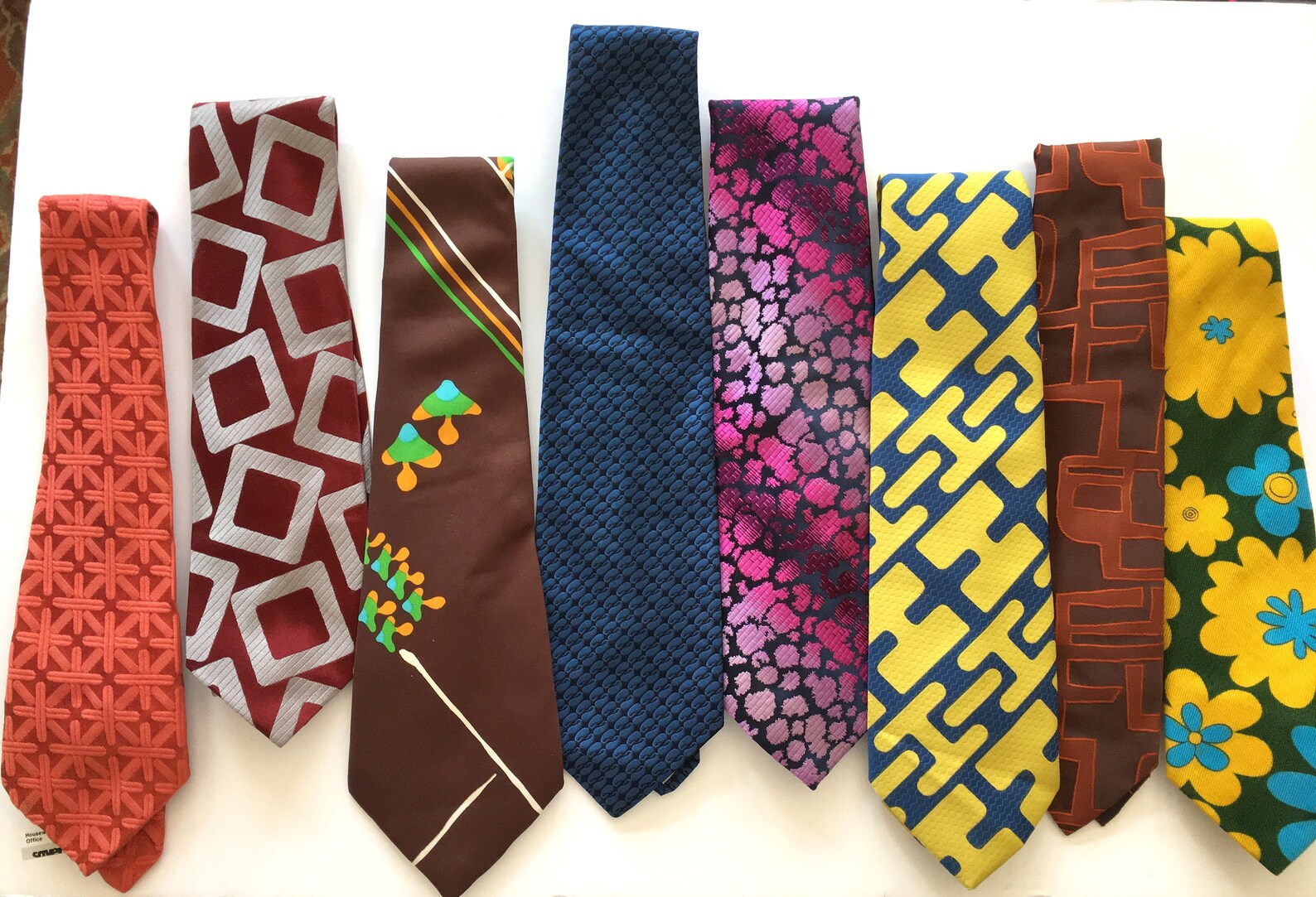Vintage 60s Mod Necktie Lot - Wide Hippie Ties - Famous Barr - Etsy